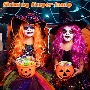 36Pcs Halloween Party Favors LED Light Up Finger Lights Toys Goodie Bag Fillers Treats Spooky Glow in The Dark Toys Bulk for Halloween Party Classroom Prizes Trick or Treat Gifts