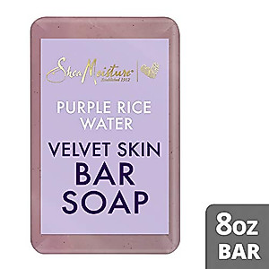 SheaMoisture Bar Soap for Dry Skin Purple Rice Water Bath with Shea Butter 8 oz