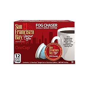 San Francisco Bay OneCup, Fog Chaser, 12 Single Serve Coffees (Pack of 3)