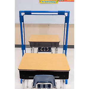 Children's Factory Rectangle PlayPanel, Kids Room Divider Panel, Classroom Partitions, Free-Standing Screen for Daycare/Homeschool/Montessori, Clear