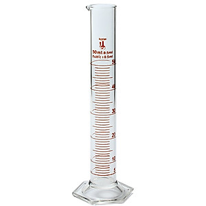 Glass Graduated Cylinder Set with Cleaning Brushes and Transfer Pipettes, Borosilicate Glass, 5 Sizes - 5,10,25,50, and 100ml, Karter Scientific 233G2