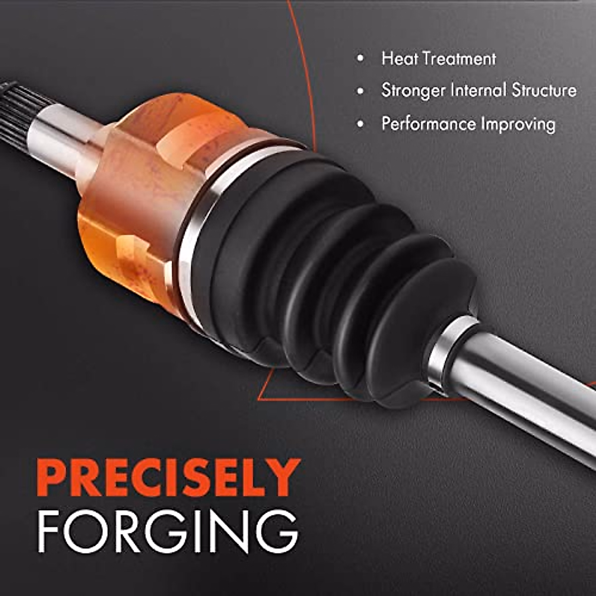 A-Premium Front Left Driver CV Axle Shaft Assembly Compatible with Mitsubishi Outlander 2008 2009 2010 2011 2.4L, Replace# 3815A065