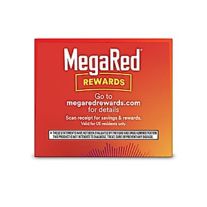 MegaRed #1 Doctor Recommended Krill Oil Brand - 1000mg Omega 3 Supplement with EPA, DHA, Astaxanthin & Phospholipids, Supports Heart, Brain, Joint and Eye Health, No Fish Aftertaste 60 Softgels