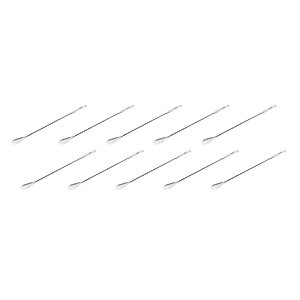 EISCO 10PK Spatula Spoons, 9" - Stainless Steel, Polished - One 0.3" Flat End, One 0.5" Scoop End