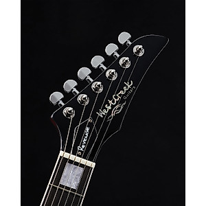 WestCreek Revenge Solid Body Electric Guitar, Heavy Metal Guitar, Right Handed, Alnico Humbucker Pickups, Rounded End Jumbo Frets, Bone nut, Rosewood Fretboard, Mahogany Body Purple