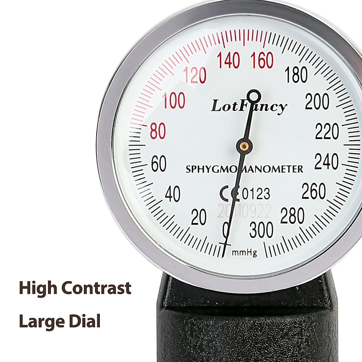 LotFancy Aneroid Sphygmomanometer, Large Adult Cuff (13" to 20"), Professional Manual Blood Pressure Monitor, Nurse BP Monitor, Durable Carrying Case Included, L Cuff