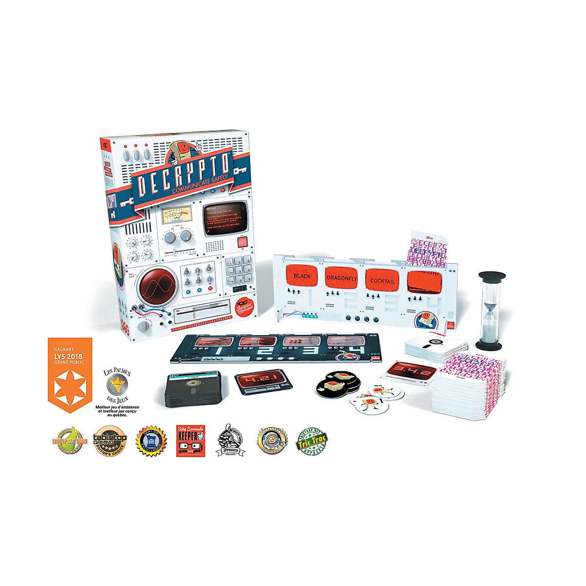 Decrypto | Deduction Party Game | #2 Party Game on BoardGameGeek | Great for Teens and Adults | Ages 12+ | 3 to 8 Players | 15 Minutes