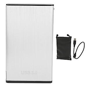 Dilwe YD0018 USB 3.0 HDD Portable Laptop Mobile Hard Drive, 2.5 Inch Silver Color Universal External Hard Drive for PC, 80G 2TB Mechanoco Hard Drive for Windows 7 8 10 Linux OS X 80G