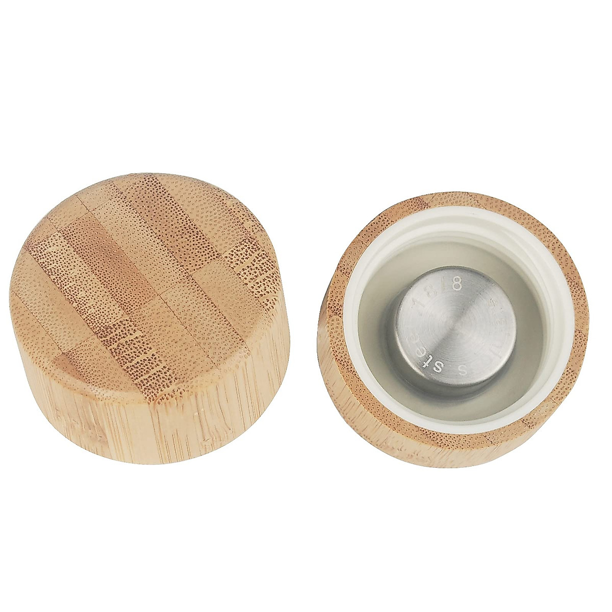 Cleesmil Borosilicate Glass Water Bottle 16 oz / 32 oz BPA Free Reusable Glass Drinking Bottle with Neoprene Sleeve and Bamboo Lid (32 oz, Bamboo)