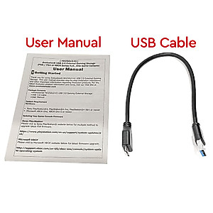 Avoluxion X1 4TB USB 3.0 Portable External Hard Drive for PC, Mac, PlayStation & Xbox (Black) - 2 Year Warranty