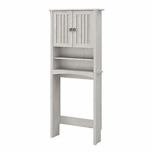 Pemberly Row Over The Toilet Storage Cabinet in Linen White Oak - Wood