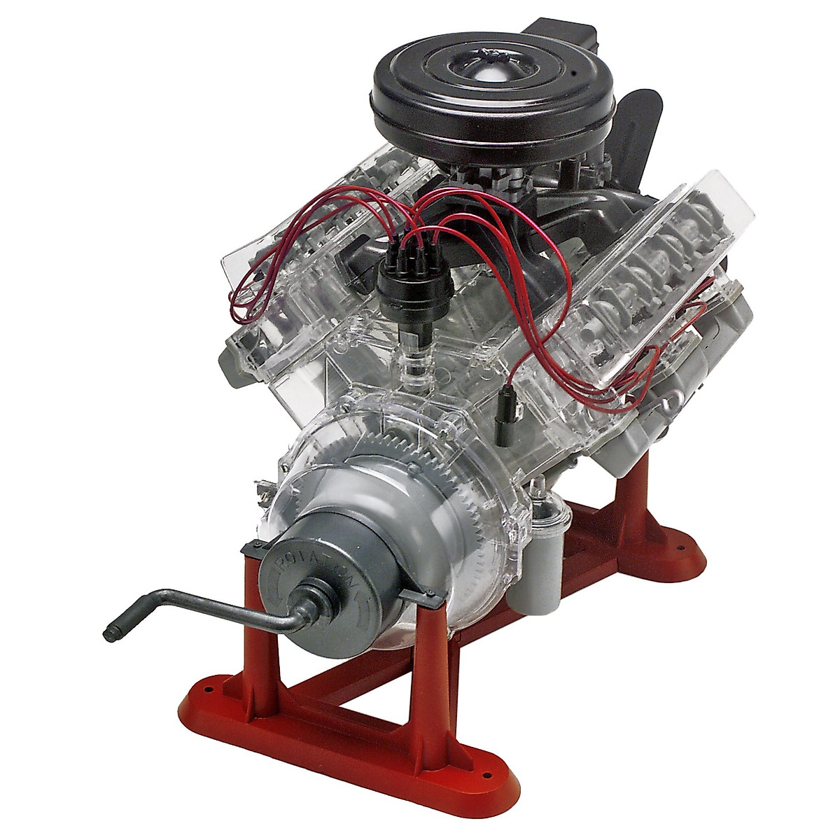 Revell 85-8883 1/4 Visible V-8 Engine Plastic Model Kit, 12-Inch,Multi-Colored