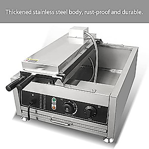 Mvckyi Commercial 8 PCS Electric Waffle Maker with removable plates, Non Stick Penis Shape Waffle Machine Hot Dog Baker, Strange Shape Sausage Grill Waffle Baker for Fast Food Restaurant Equipment