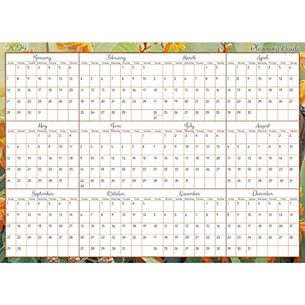 LANG Songbirds™ 2024 Monthly Planner (24991012120)