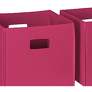 RiverRidge 2 Pc Folding Storage Bin Set, No Size, Hot Pink, 2 Piece