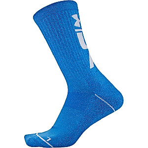 Under Armour Phenom Graphic Crew Sock - Men's Electric Blue/Asst, 9.0-11.0