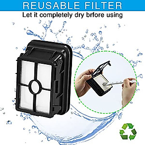 Replacement for Cross-wave Brush Rolls 1868 & Filters 1866 Fit for Bi-ssell Cross-Wave 1785 2306 Vacuum Cleaner, Replace Part 1608684 1608683 & 160-8683 (3 * Brush Rolls + 3 * Filters)