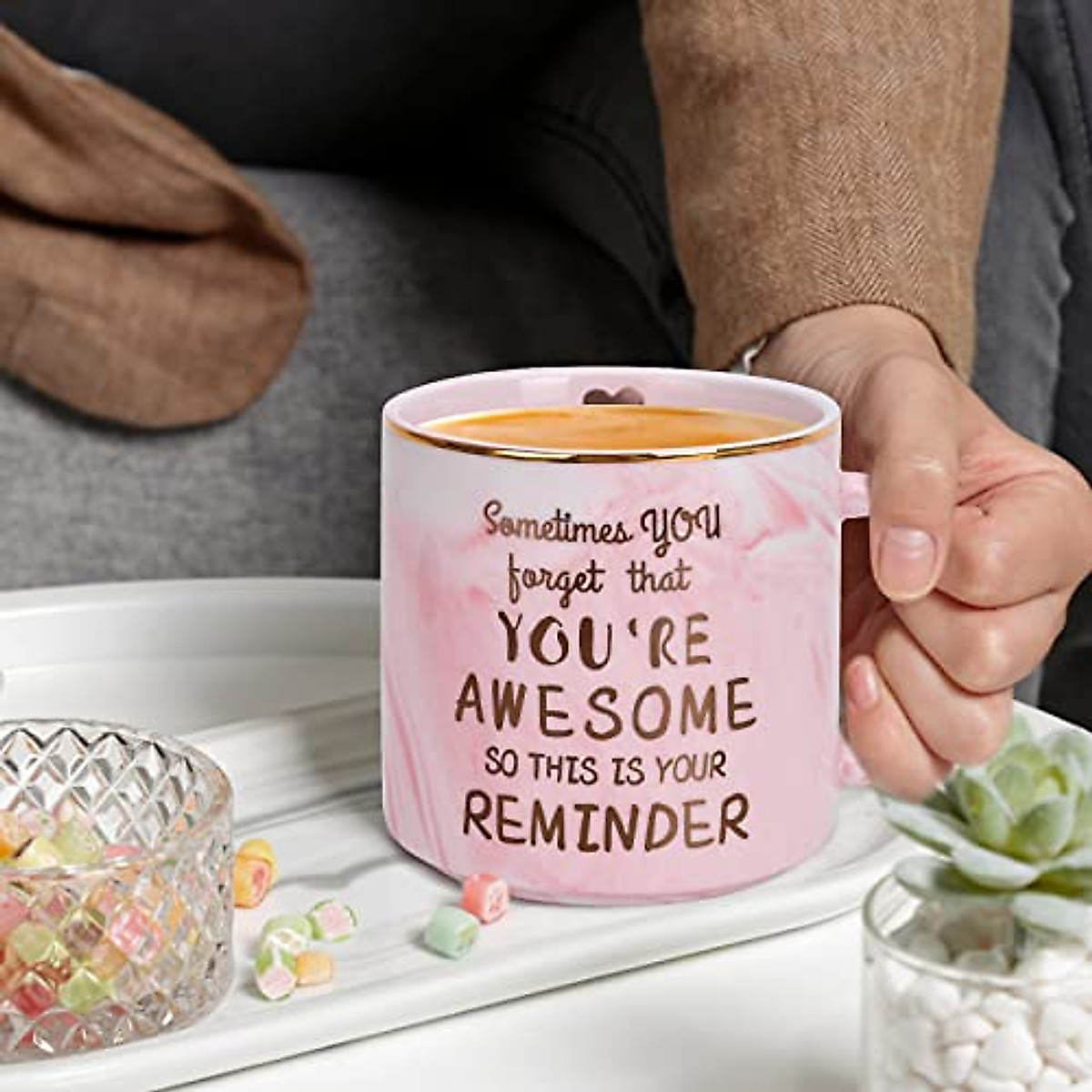 Mothers Day Mom Gifts from Daughter Son, 12 OZ Coffee Mug for Women Wife from Husband Birthday Anniversary Valentines Day Christmas Gifts for Mom New Mom Grandma Friend Sisters Besties Gifts