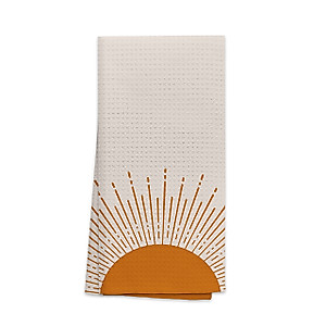 OHSUL Boho Kitchen Towels,Boho Dish Towels Dishcloth,Boho Sun Bathroom Hand Towel,Boho Sun Kitchen Towel Decor,Boho Kitchen Accessories, Boho Sun Decor (Color-2)