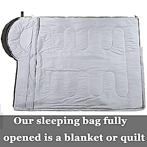 3-4 Season Portable Waterproof Envelope Sleeping Bag for Adults & Kids - For Traveling, Camping, Hiking