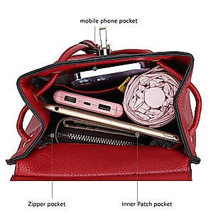 MKF Backpack Purse for Women & Teen Girls - Vegan Leather Top-Handle Ladies Fashion Travel Pocketbook Bag – Daypack