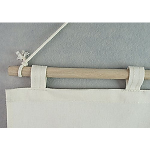 Tandi Linen/Cotton Fabric Wall Door Closet Hanging Storage Bag Case 8 Pockets Home Organizer Blue Strips