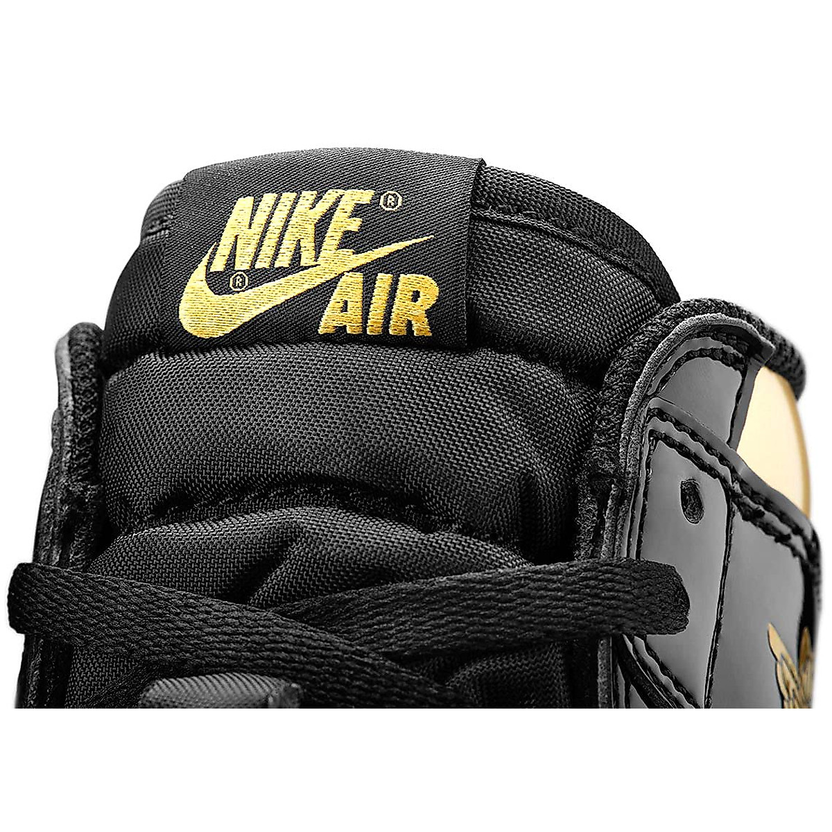 Jordan Mens Air Jordan 1 Retro High OG 555088 032 Black Metallic Gold - Size 8.5