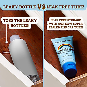 Lubilicious Water Base Lube 3.2 oz – Long-Lasting Water Based Lubricant – Discreet Personal Lubricant for Privacy – Smooth, Non-Sticky Water Based Lube for All Needs