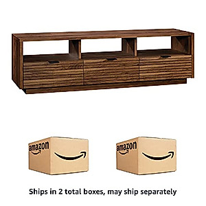 Sauder Harvey Park Credenza, for TVs up to 70", Grand Walnut finish