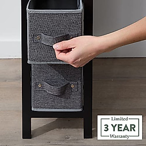 Edenbrook 4 Drawer Storage Organizer - Organization and Storage - Room Organization - Charcoal/Black Storage Drawers