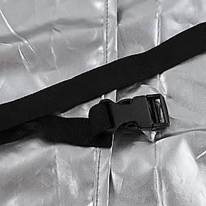 Garden kit Outdoor Mobile Dining Car Cover Waterproof Sun Protection Griddle Cover 420D Silver Coated Oxford Cloth BBQ Grill Shade(黑色)