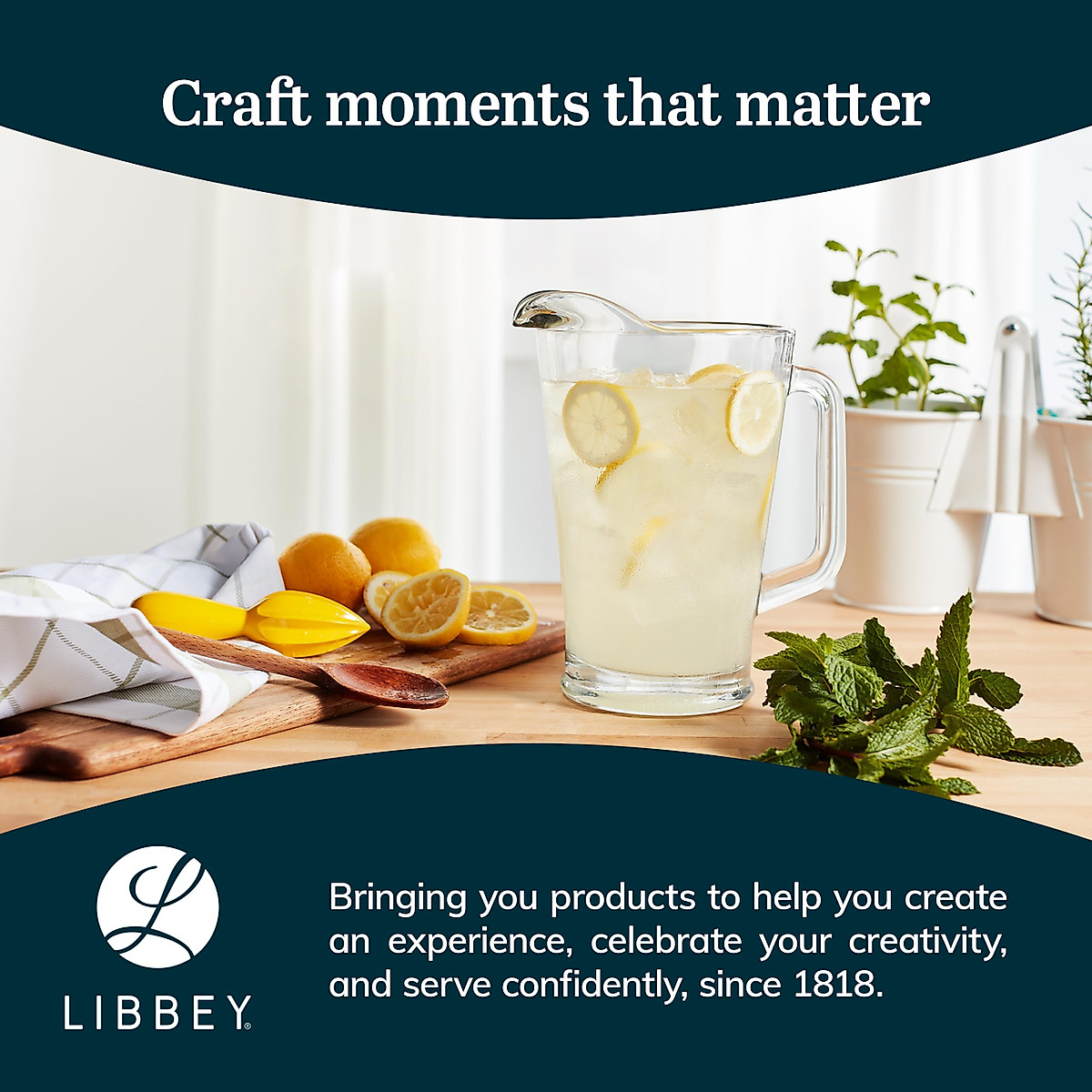 Libbey Glass Pitcher, 60-ounce