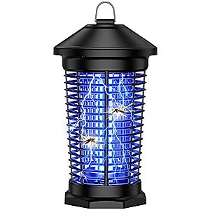 Jinyeda Bug Zapper, Electric Mosquito Zapper Indoor Outdoor, High-Power 4000V 18W Weatherproof Fly Insect Killer Trap Lantern for Home, Backyard, Patio, Garden and Camping