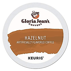 Gloria Jean's Coffees Hazelnut, Single-Serve Keurig K-Cup Pods, Flavored Medium Roast Coffee, 24 Count