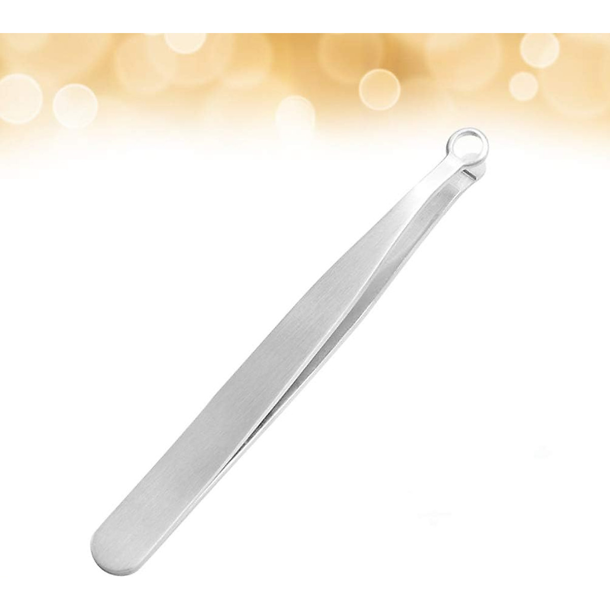 EXCEART Precision Nose Hair Tweezer Stainless Steel Round Head Grooming Scissor Eyebrow Clippers Trimmer for Safely Trim Nose and Ears (Silver)