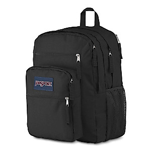 JanSport Big Student Backpack-School, Travel, or Work Bookbag-with 15-Inch-Laptop Compartment, Black, One Size