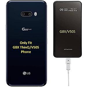 2PCS Only Fit G8X Dula Screen Case Charging Adapter (No Fit V60 Dual Screen) Replacement For LG G8X ThinQ,V50S ThinQ 5G Dual Screen Magnetic Adapter (2PCS)