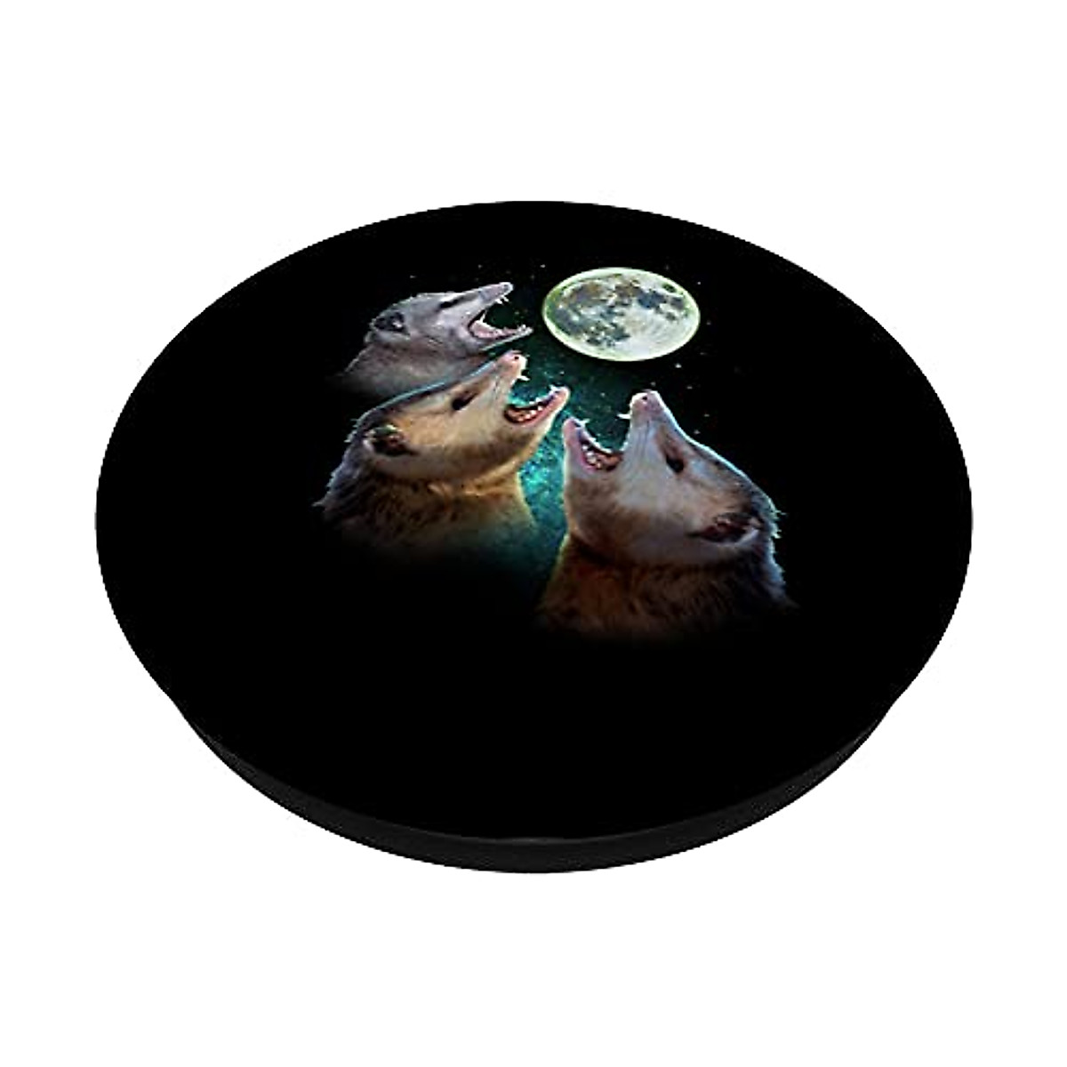 Three Opposum Moon With 3 Possums And Dead Moon Costume PopSockets Swappable PopGrip