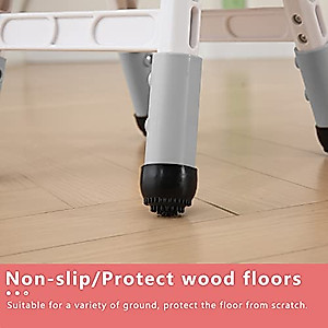 Adjustable Kid Chairs Indoor 3 Level Adjustable Suitable for Children Age 2-6. Maximum Load-Bearing 220LBS Suitable for Family Classroom and Nursery Child Seat Set (2-Pack-Grey)