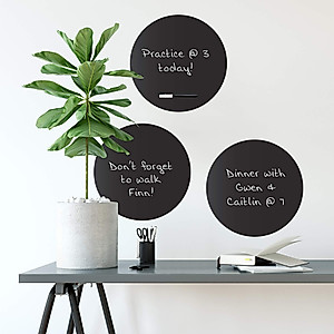 WallPops WPE0974 Charcoal Dry Erase Dot Decals, Grey