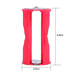 KIKYO Battery Converter, 4pcs 4AAA to C Size Parallel Battery Convertor Adapter Holder for Home Household Use