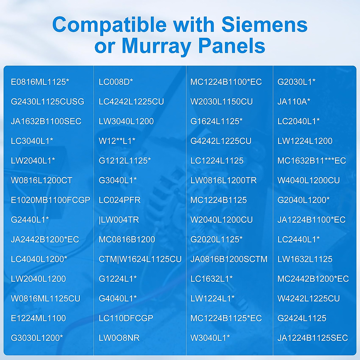 ECSBPK02 Generator Standby Power Mechanical Interlock Compatible with Siemens and Murray, Generator Interlock Kit for Qp or Mp 15-125 Amp Panels for Switching Between Utility Power and Standby