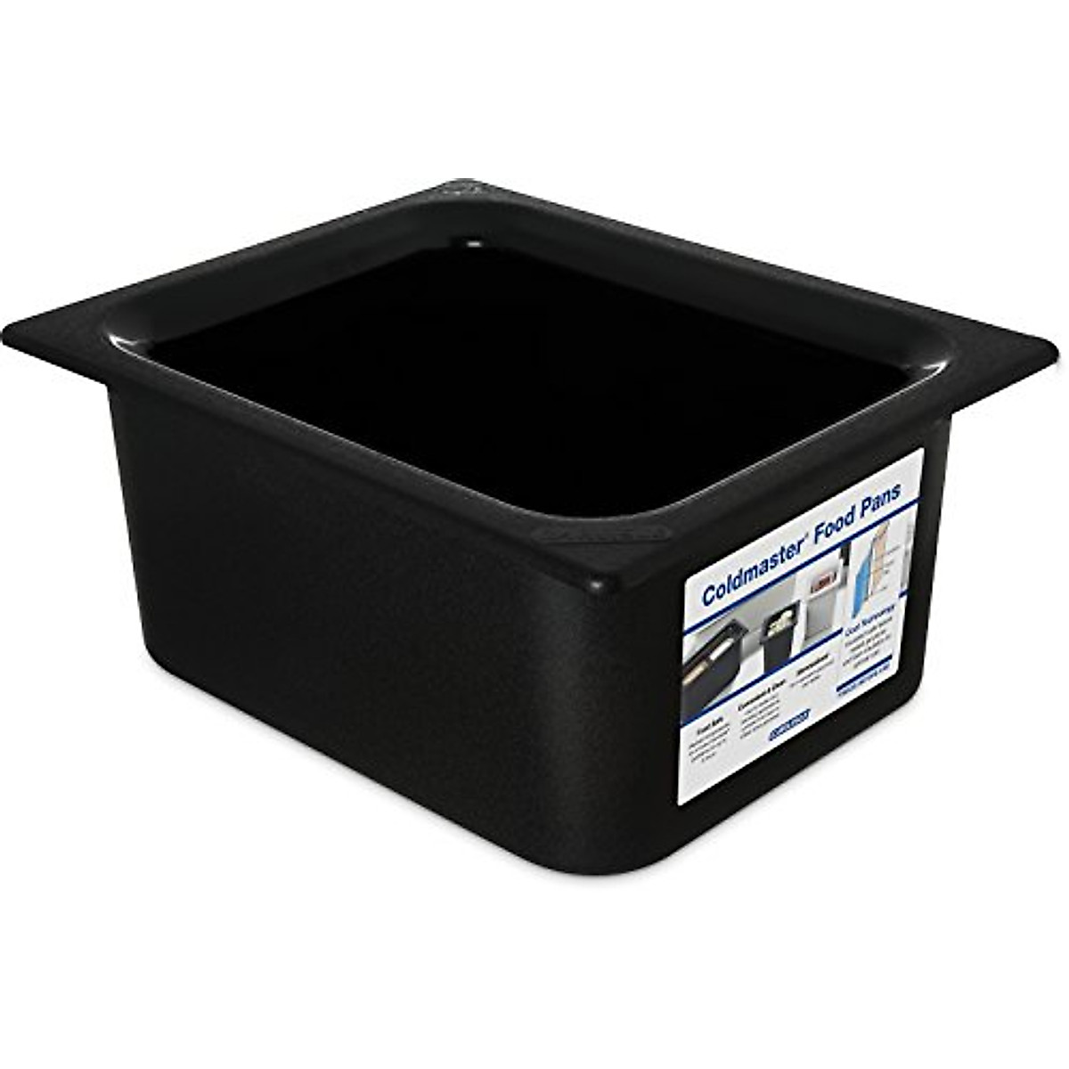 Carlisle FoodService Products CM110103 Coldmaster Insulated Food Pan, 1/2 Size, 6 quart, Black