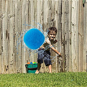 teytoy 48PCS Reusable Water Balls, Soaker Water Balls, Soft Cotton Reusable Water Balloons, Outside Toys Pool Toys Summer Toys for Kids Ages 4 6 8 12, Splash Activity Balls for Pool and Backyard Fun