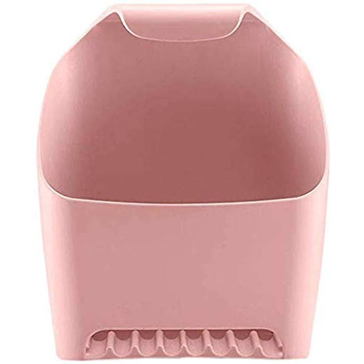 JOONOR Bathroom Storage Basket - Plastic Baskets for Organizing, Bathroom Nail-Free Hanging Organizer Basket Pocket Caddy with Drain Hole(Pink)