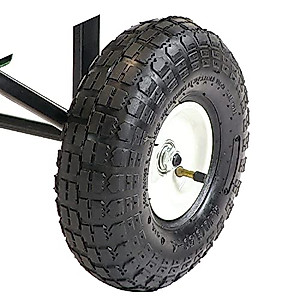 Sunnydaze Utility Cart with Removable Folding Sides, 400 Pound Weight Capacity