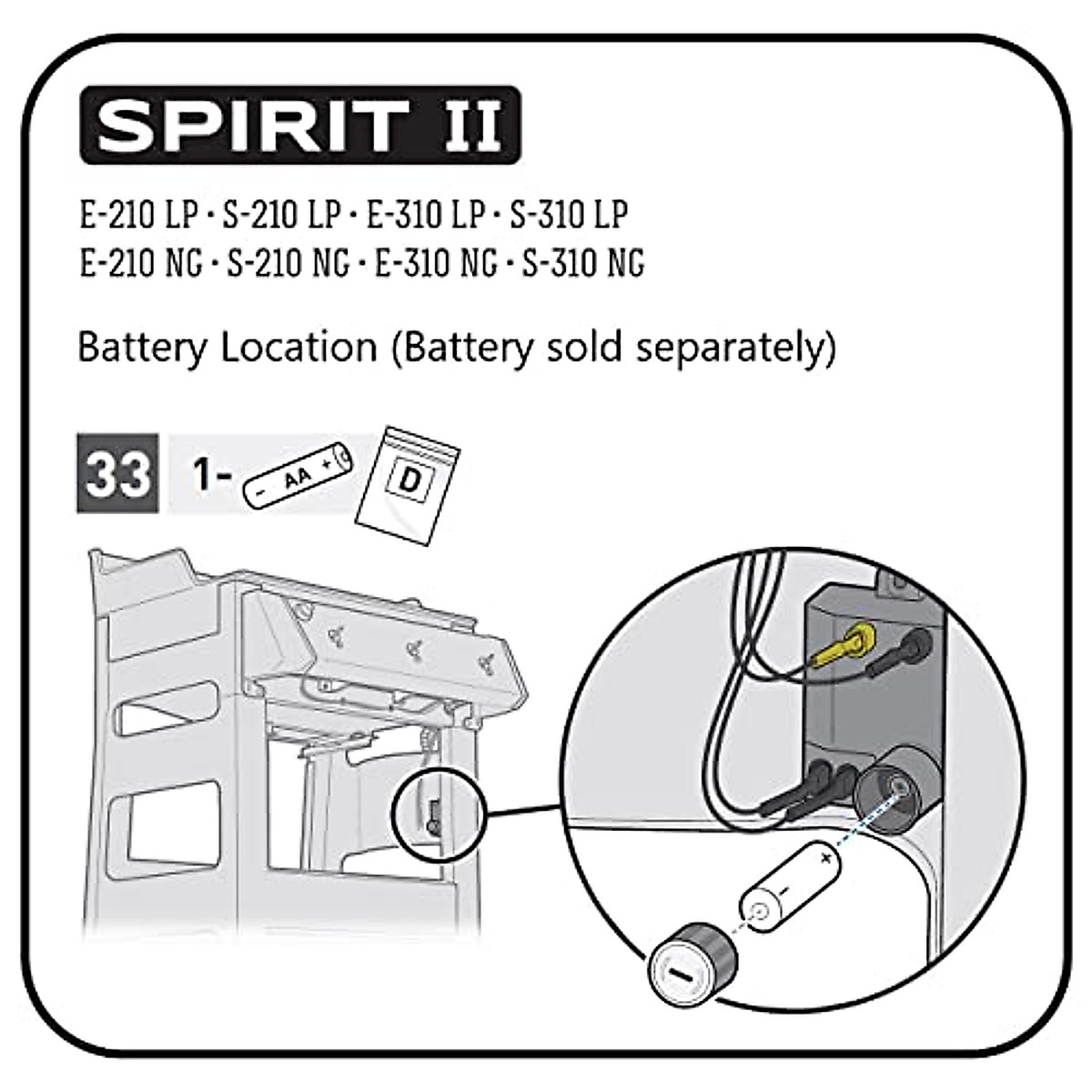 Weber 66220 Igniter Switch for Genesis II and Spirit II Models (2017 and Newer).