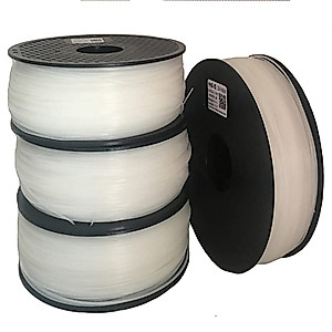 Zrong 3D Printing Filament PE Polyethylene Printer Material High-Density (Color : White)