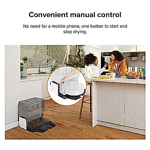 Drying Module Water Change Module 110V-220V Dryer Kit, High-speed Heat And Air Mop Dust Bags Drying, Smart Drying, Compatible With Roborock S7 MAXV ULTRA S7 PRO ULTRA Empty Wash Fill Dock ( Color : US