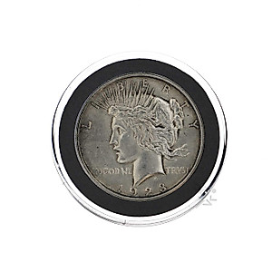 10 Black Ring Type 38mm Air Tite Coin Holders for Silver Dollars